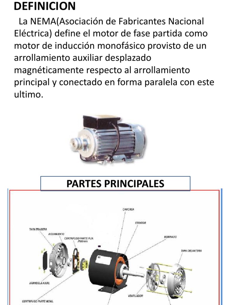 Motor Fase Partida | PDF | Inductor | Bienes manufacturados