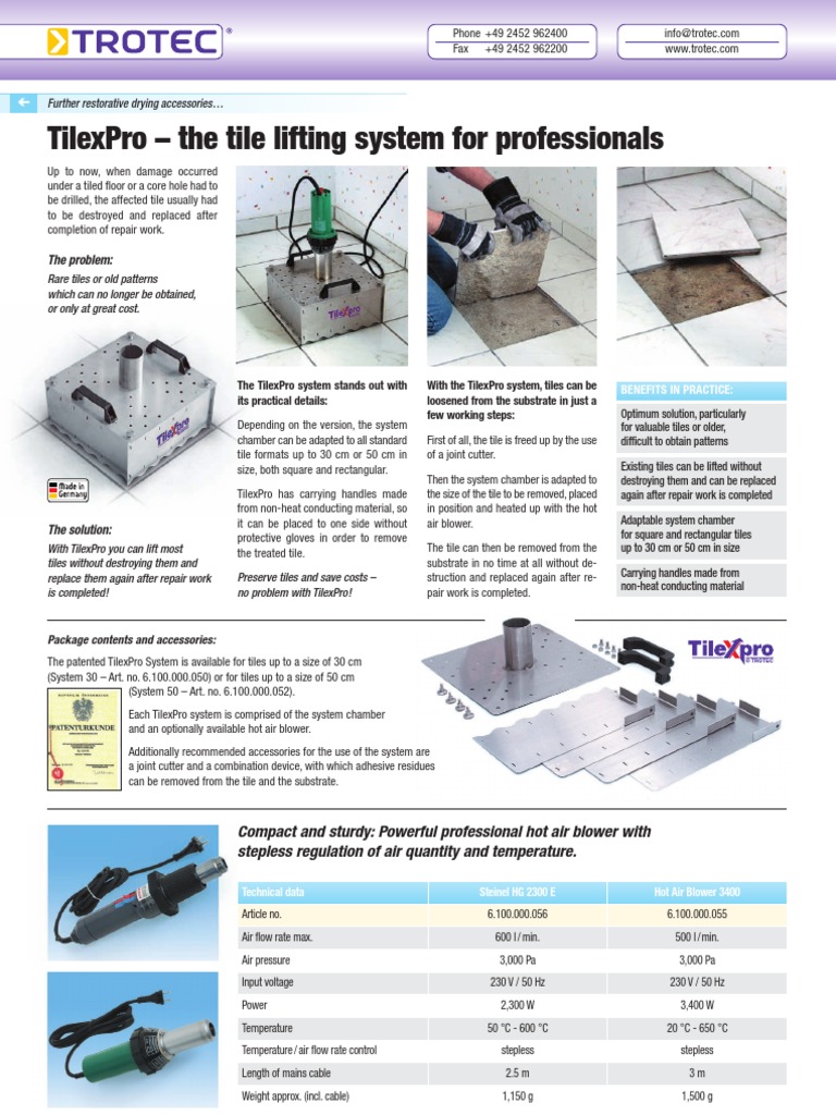 Tilexpro – The Tile Lifting System For Professionals