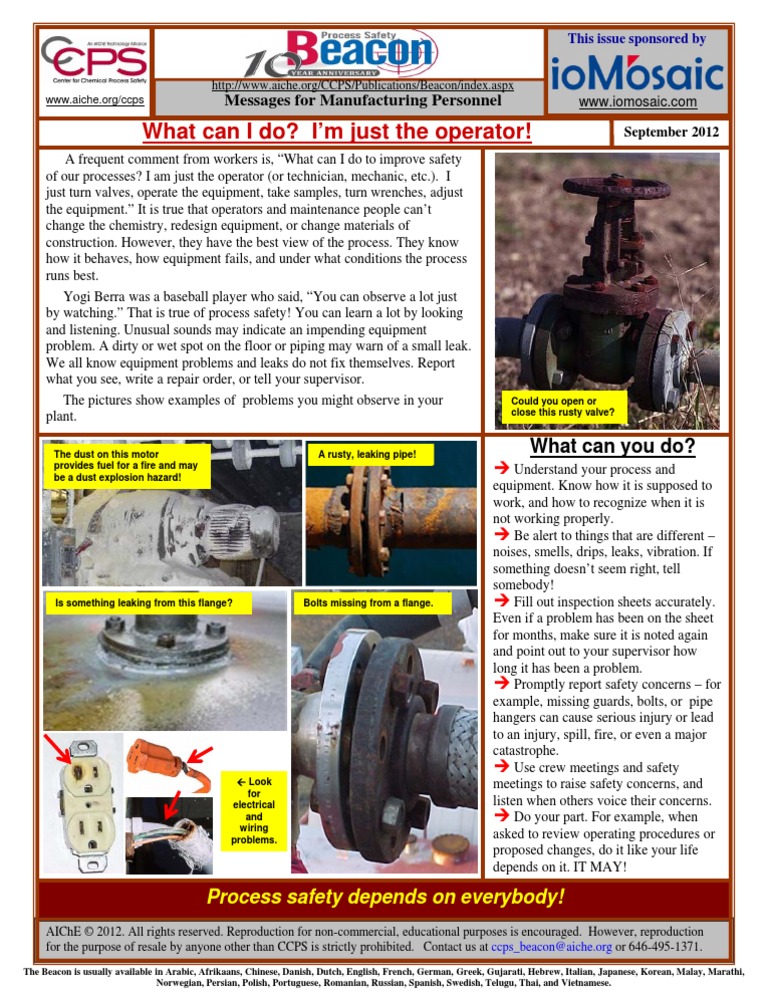 CCPS - 2012-09-Beacon-S (What Can I Do - I'm Just The Operator) | PDF ...