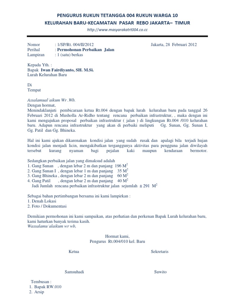 Proposal Perbaikan Jalan | PDF