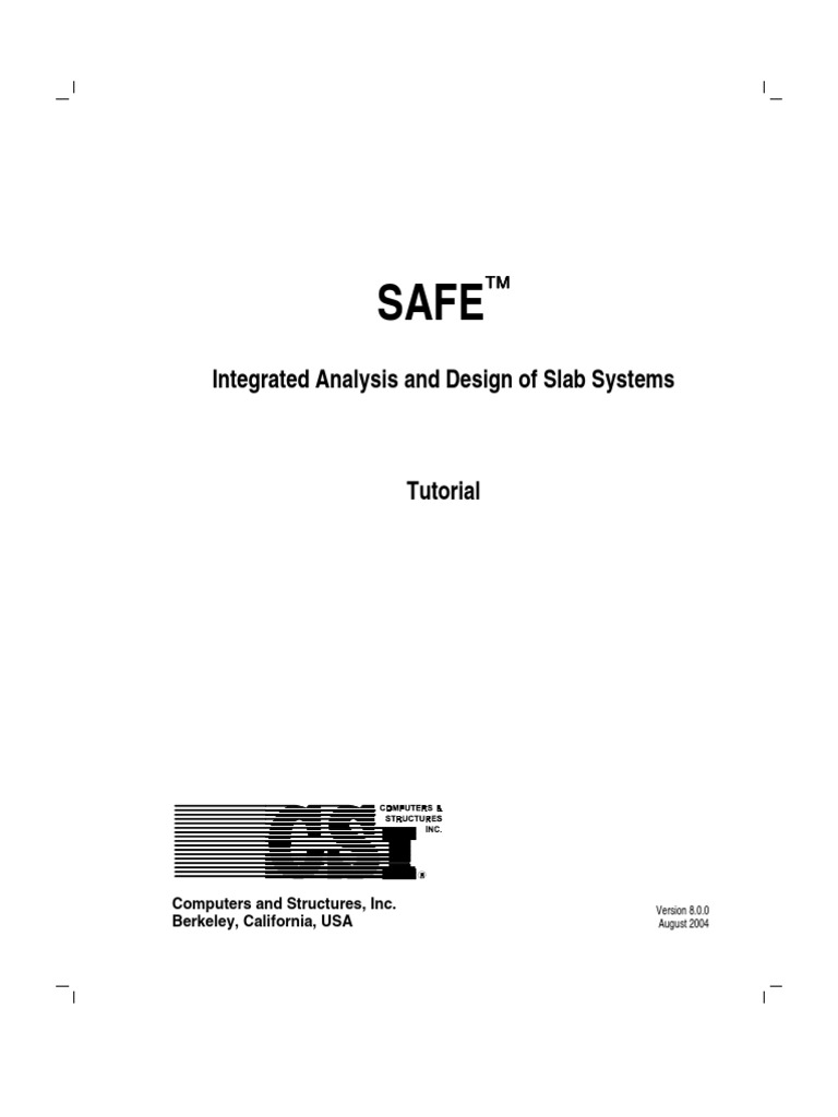 SAFE Tutorial For Slab Design | PDF | Menu (Computing) | Structural Load
