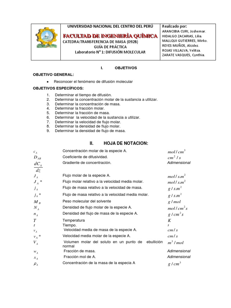 Guia de Practica Difusion Molecular | PDF | Valoración | Química Guia de Practica Difusion Molecular | PDF | Valoración | Química