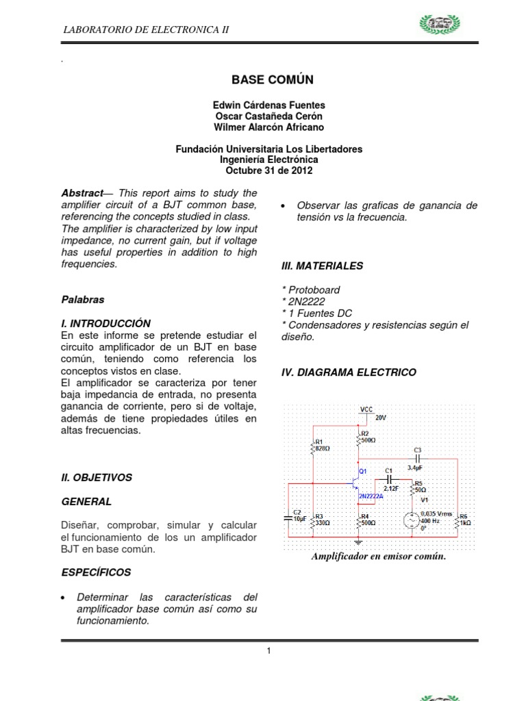 Base Comun | PDF