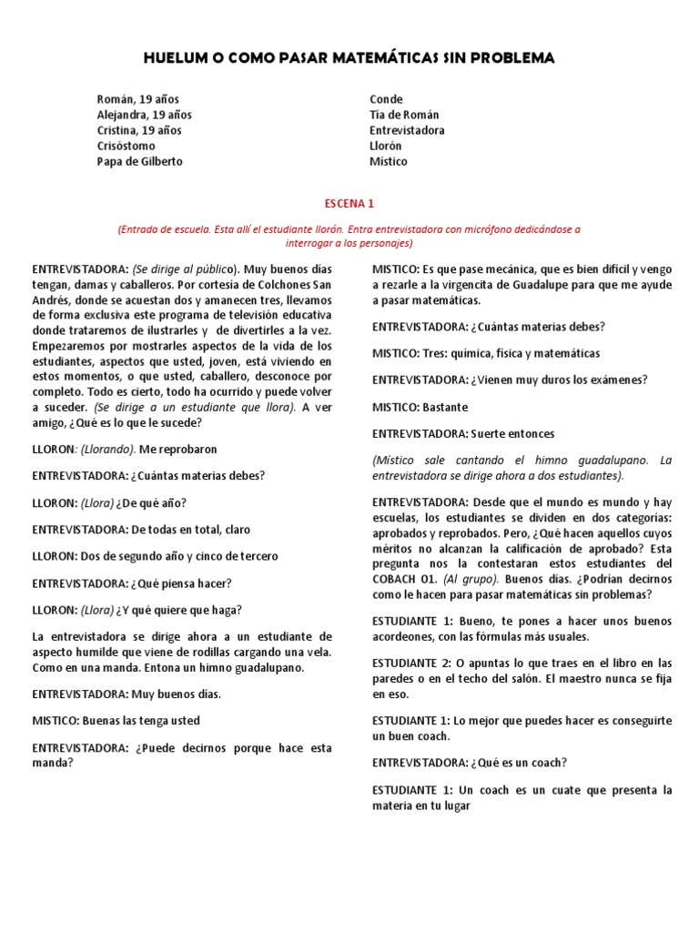 Huelum o Como Pasar Matemáticas Sin Problema | PDF
