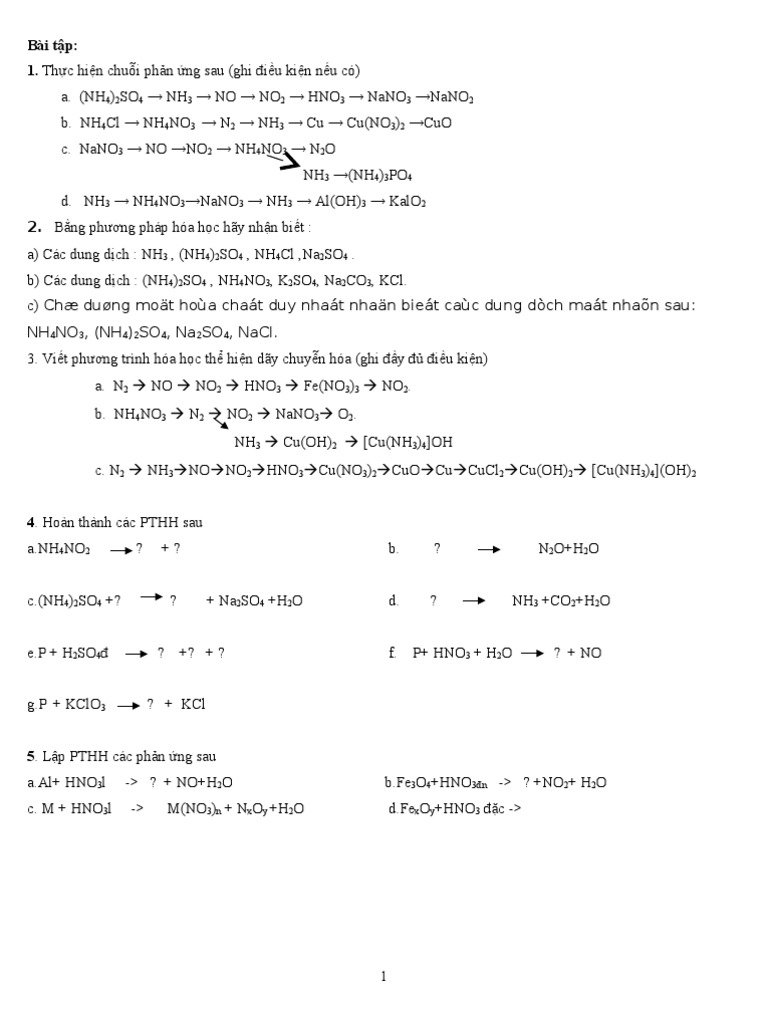 Chuong 2 Nito Photpho Day Du TN | PDF
