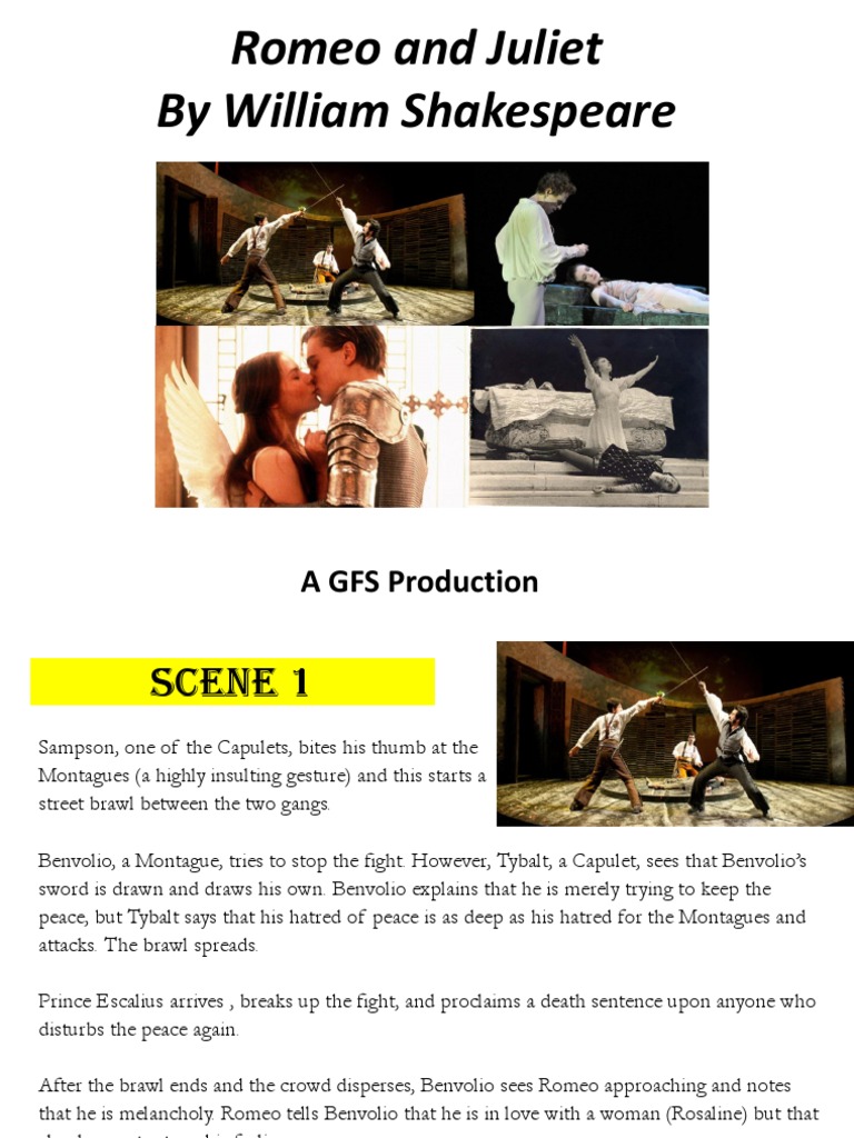 Romeo and Juliet Intro - Scene by Scene | PDF | Characters In Romeo And ...
