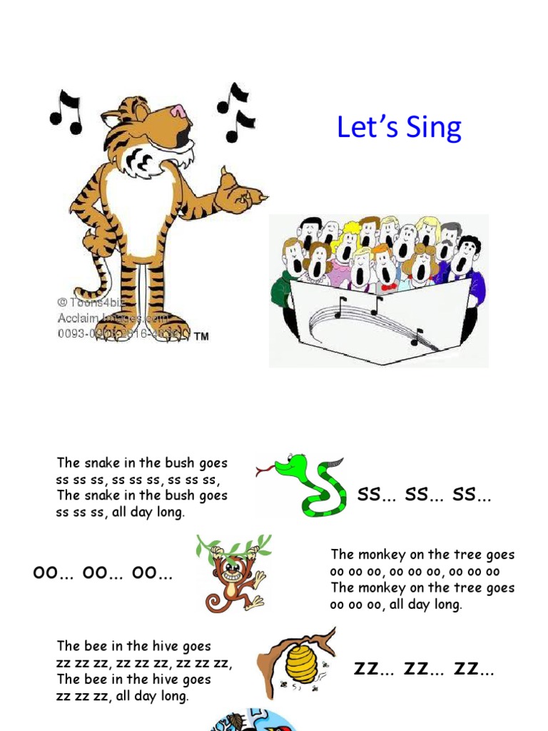 Animal Sounds Sing-Along Lyrics | PDF