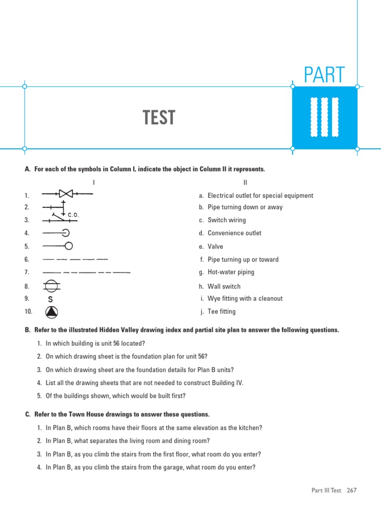 Part III Test | PDF | Wall | Kitchen