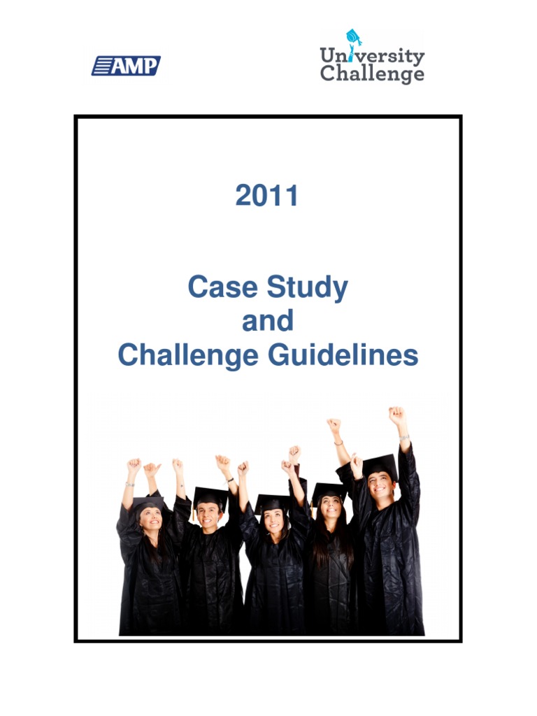 2011 University Challenge Case Study and Challenge Guidelines | PDF ...