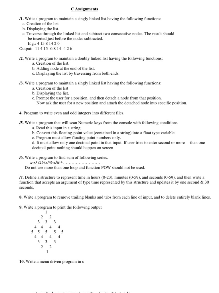 C Assignment | PDF | String (Computer Science) | Function (Mathematics)