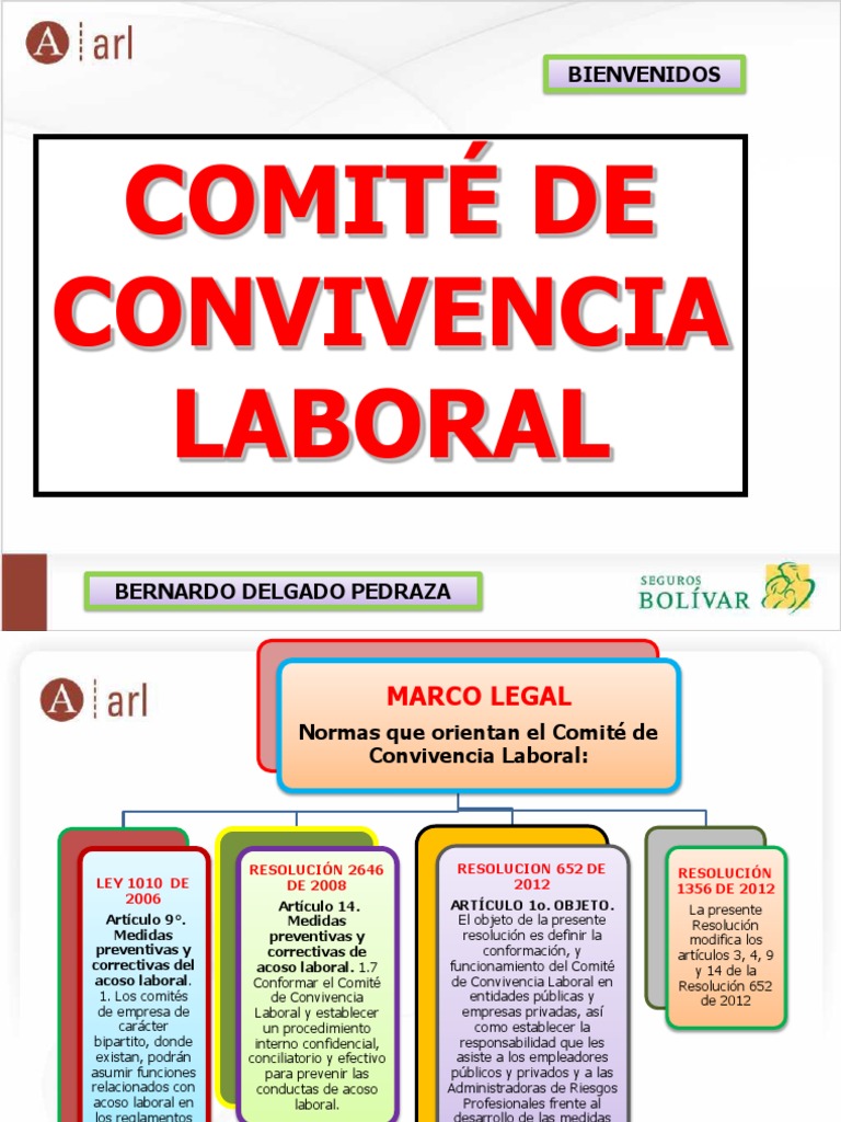 Comite de Convivencia Laboral | PDF | Derecho laboral | La seguridad
