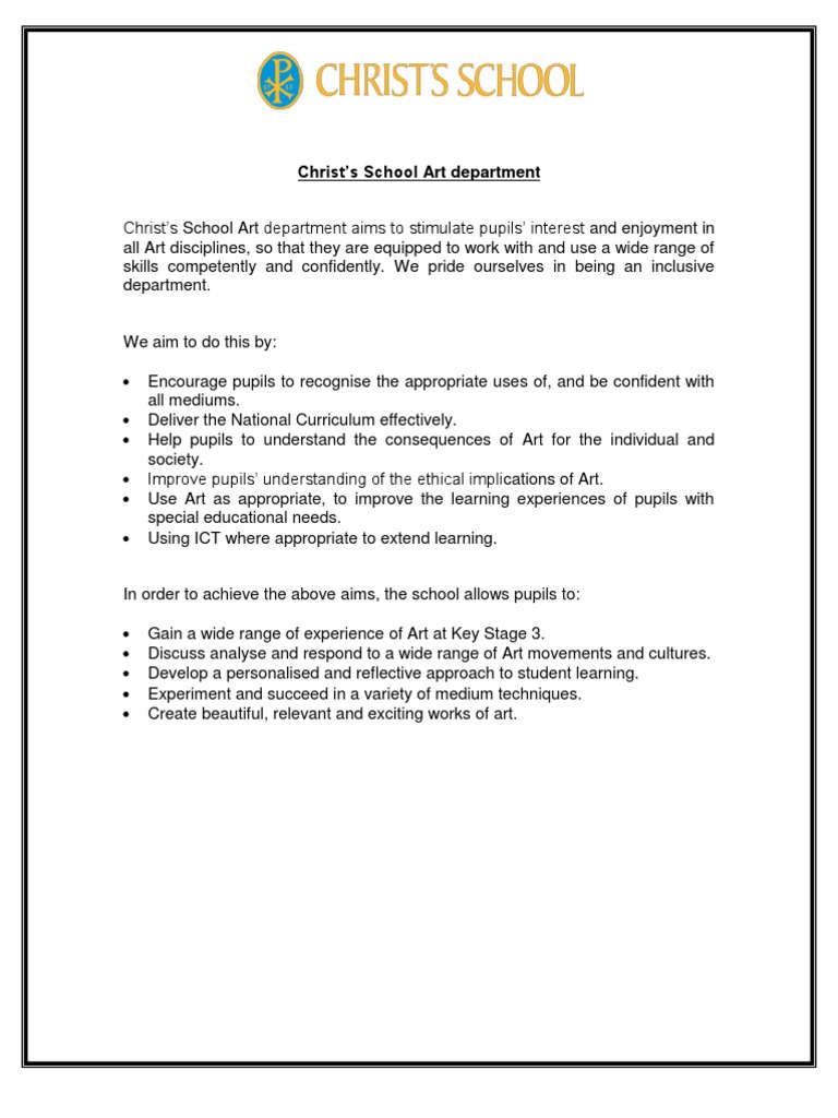 Teacher of Art | PDF | Art