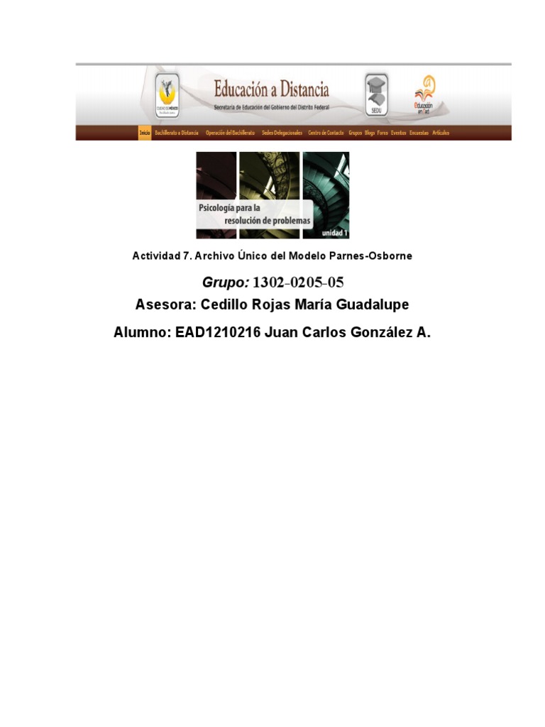 Archivo Unico Modelo Parnes Osborne | PDF | Control de la natalidad ...