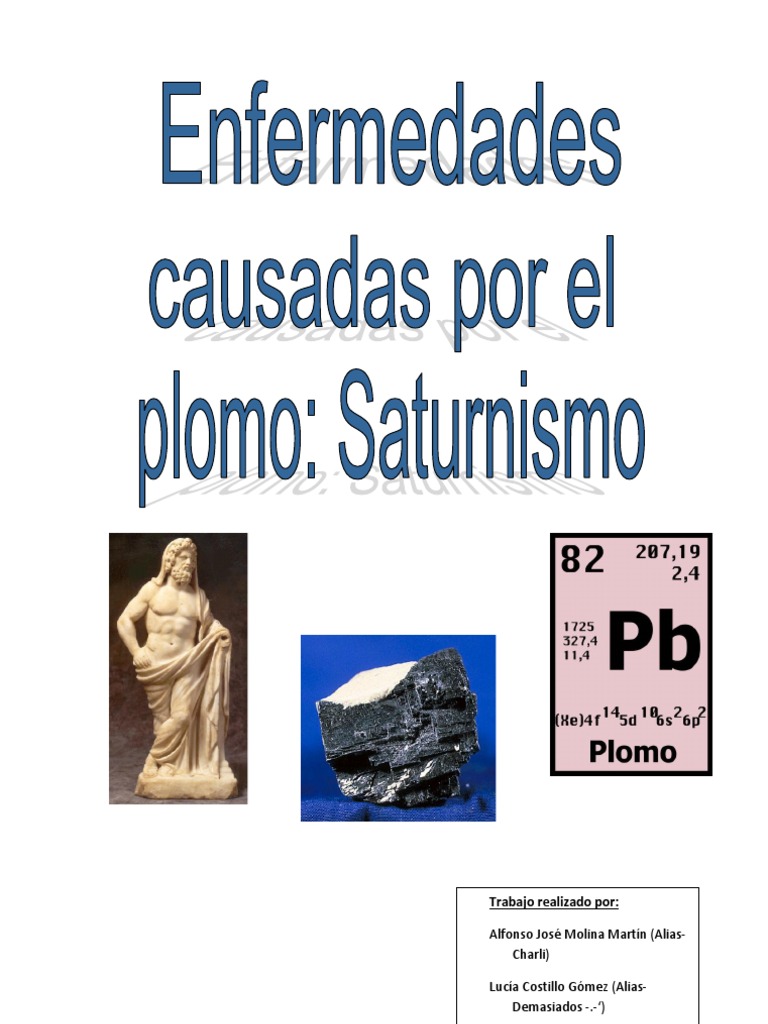 Saturnismo: Riesgos y Prevención del Plomo | PDF | Dirigir | Medicina