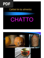 Factores CHATTO en la seguridad alimentaria | PDF | Cocina, comidas y ...