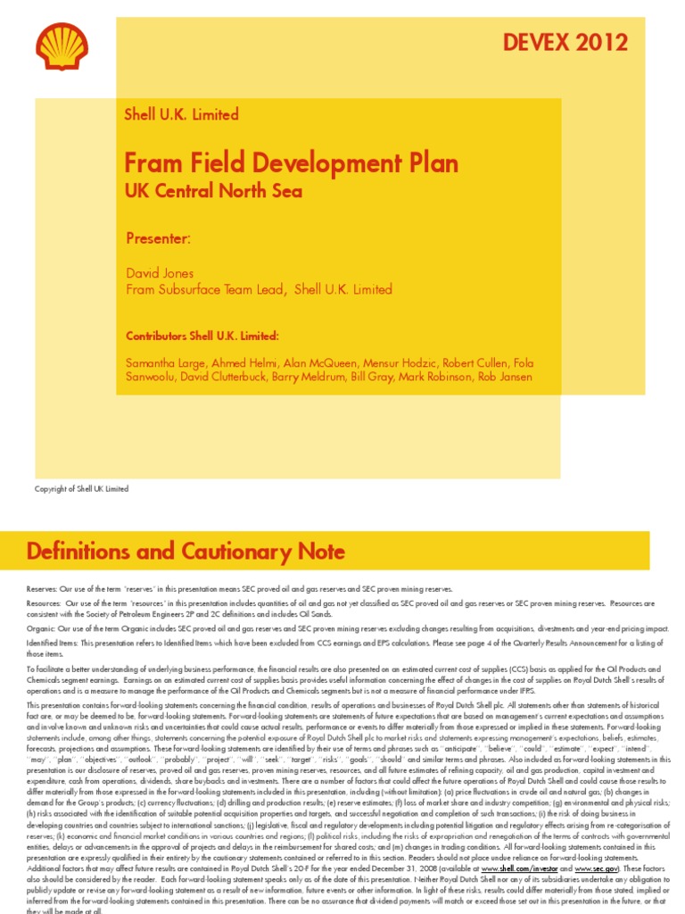 Example of Field Development | PDF | Casing (Borehole) | Risk