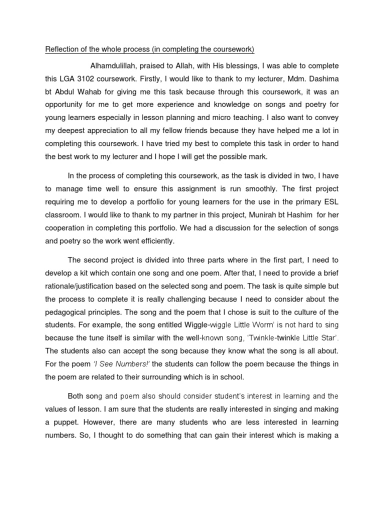 Reflection Of Micro Teaching Pdf Lesson Plan Teachers