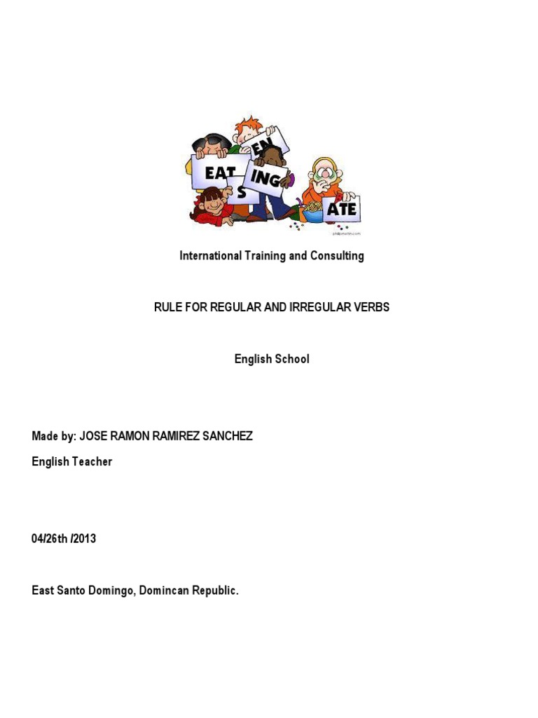 Regular and Irregular Verbs Guide | PDF | Grammatical Tense | Rules