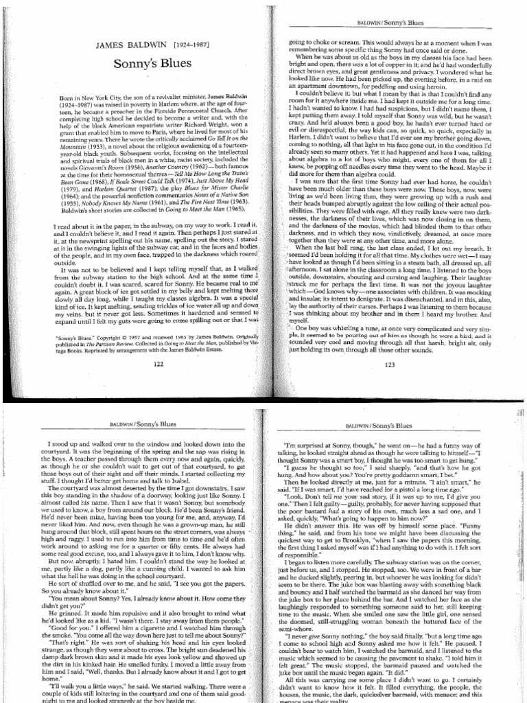 James Baldwin - Sonny's Blues | PDF