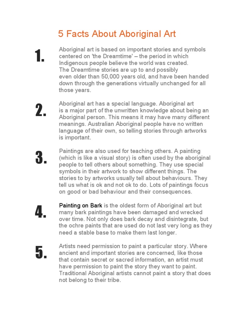 5 Facts About Aboriginal Art | PDF