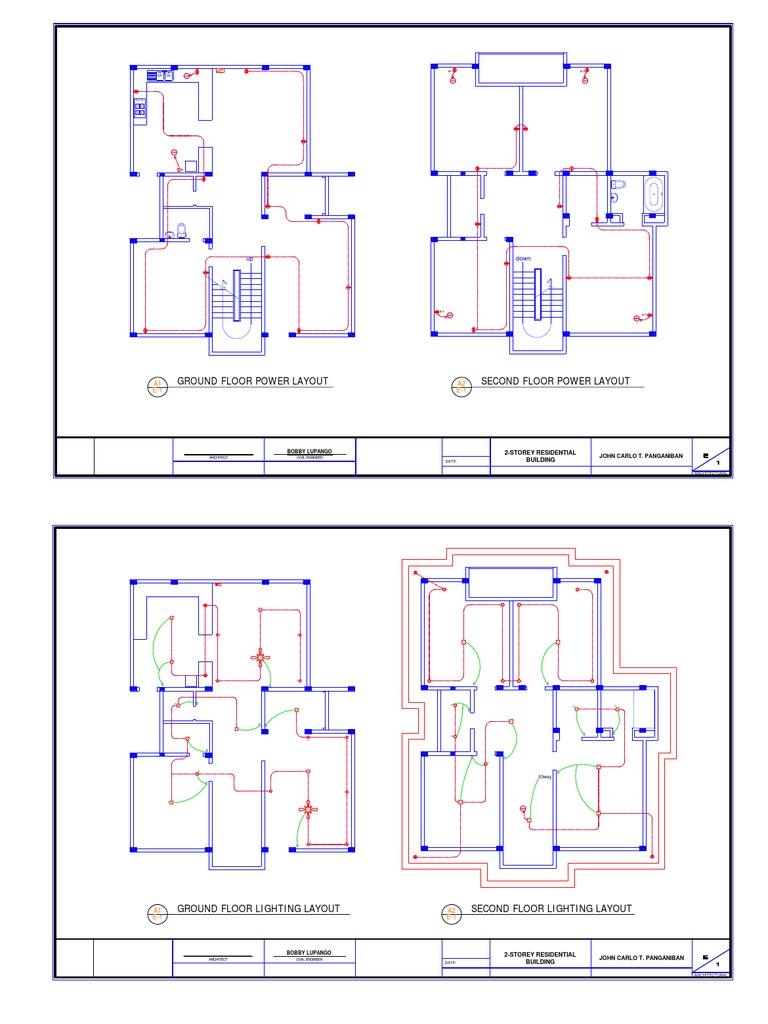 Pinakafinal BD Plan Floor Plan | PDF | Electrical Wiring | Electric Power