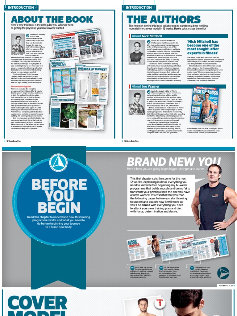 12 Week Body Plan First Chapter | PDF | Muscle Contraction | Muscle