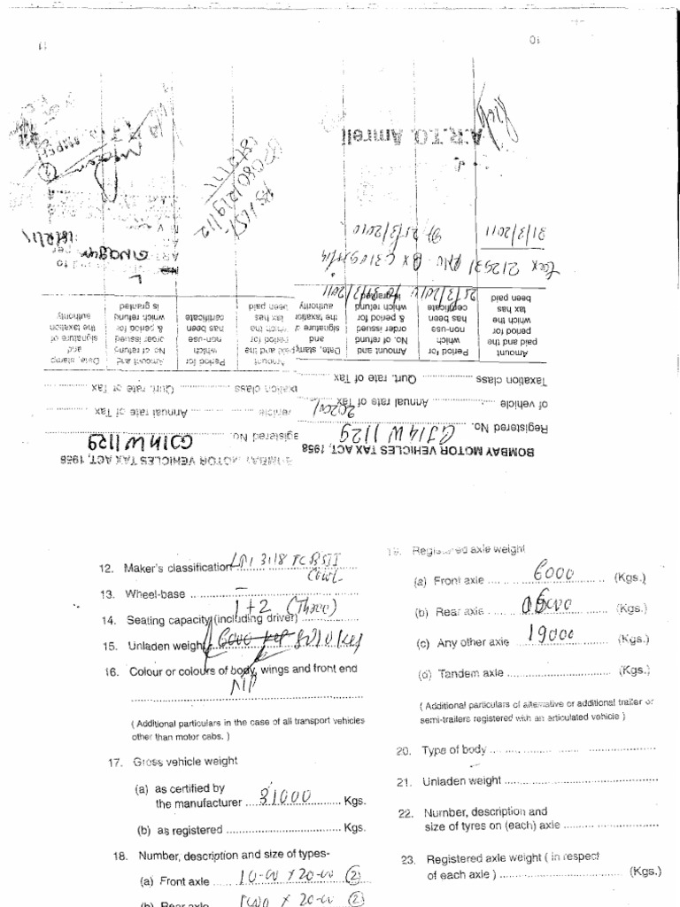 RC Book | PDF | Insurance | Wheeled Vehicles