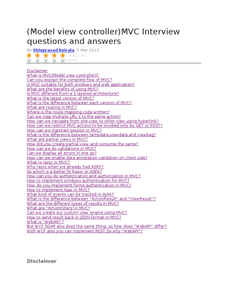 Model View Controller | PDF | Model–View–Controller | Representational State Transfer