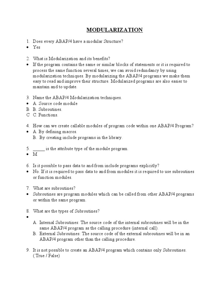 03 Modularization Pdf Parameter Computer Programming Subroutine 7173