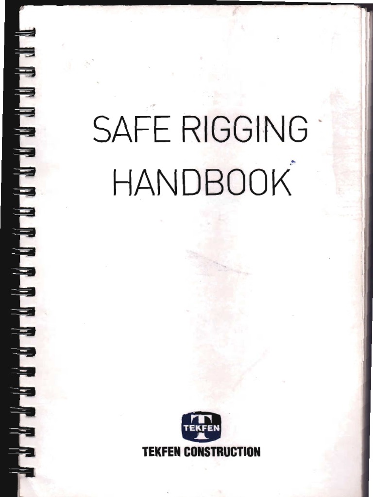 Safe Rigging Handbook - Optimozed | Rope | Wire