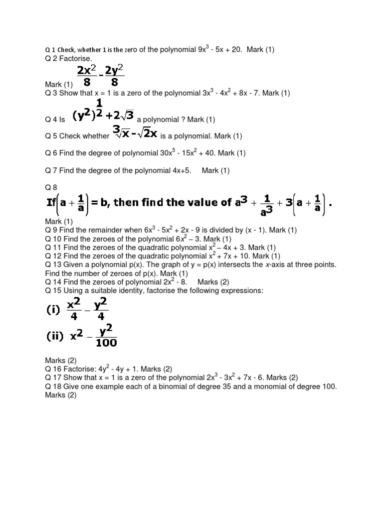 Math | PDF | Factorization | Polynomial