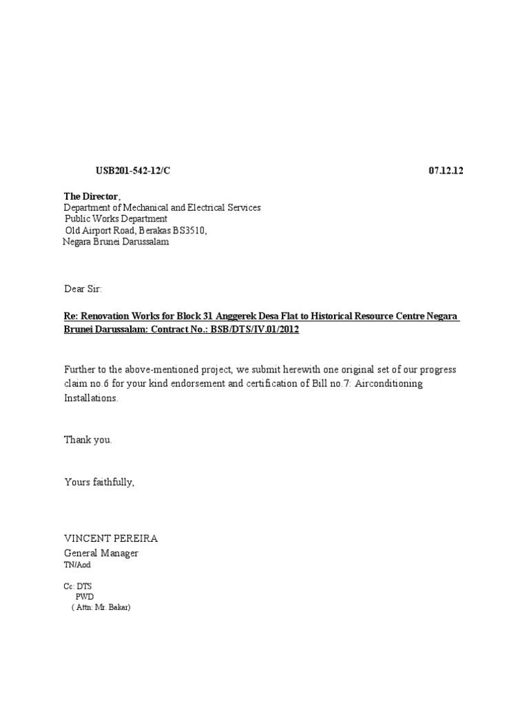 Progress Claim Submission for Renovation | PDF