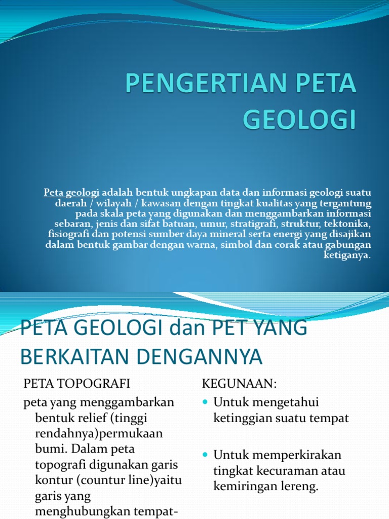 Peta Geologi | PDF | Sains & Matematika