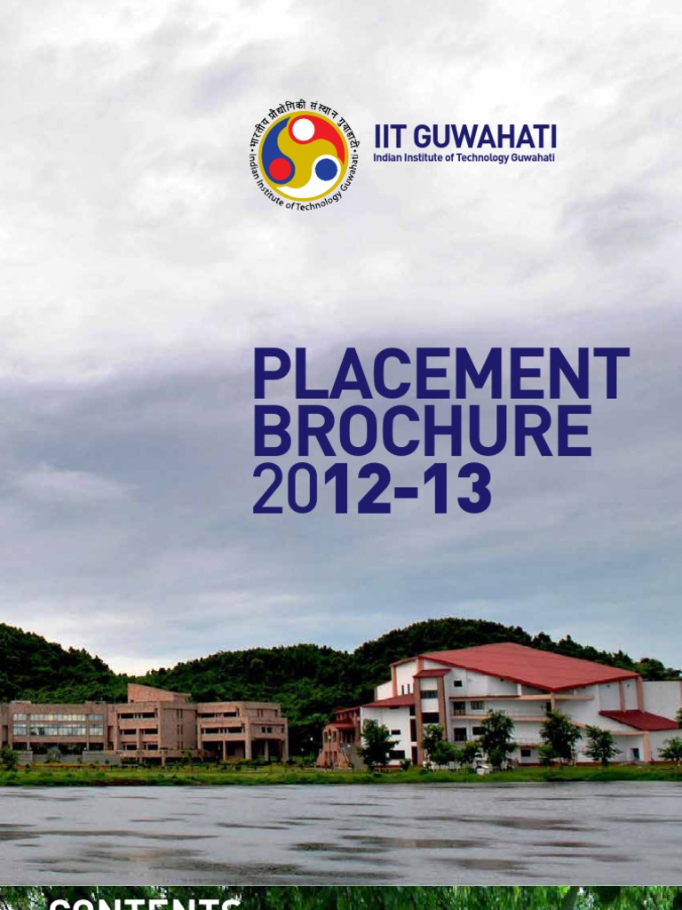 IIT Guwahati Placement Brochure 2012-13 | PDF | Science | Science And ...