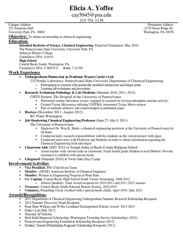 Resume 4.27.13 | PDF | University Of Pennsylvania | Pennsylvania State ...