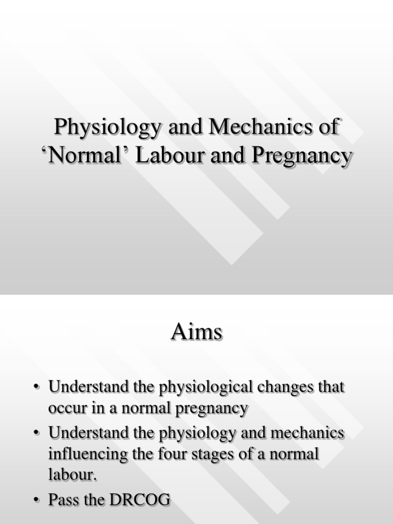 Physiology of Normal' Labour | PDF | Fetus | Childbirth