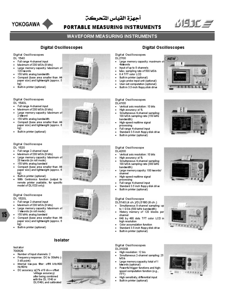 Yokogawa | PDF | Sampling (Signal Processing) | Bandwidth (Signal ...