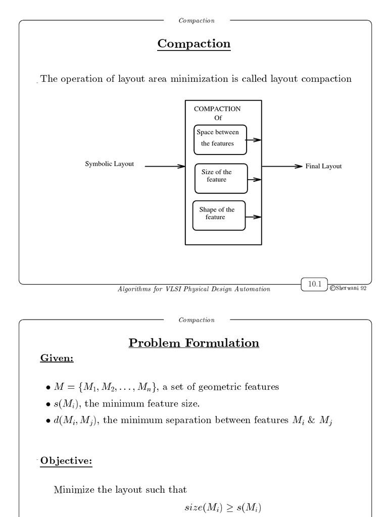 Compaction Algorithms | PDF | Hierarchy | Discrete Mathematics