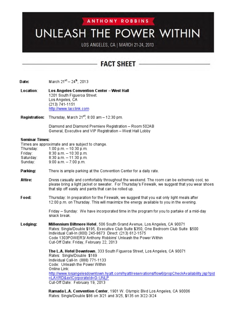 2013 UPW Los Angeles Fact Sheet | PDF | Pasadena | Los Angeles