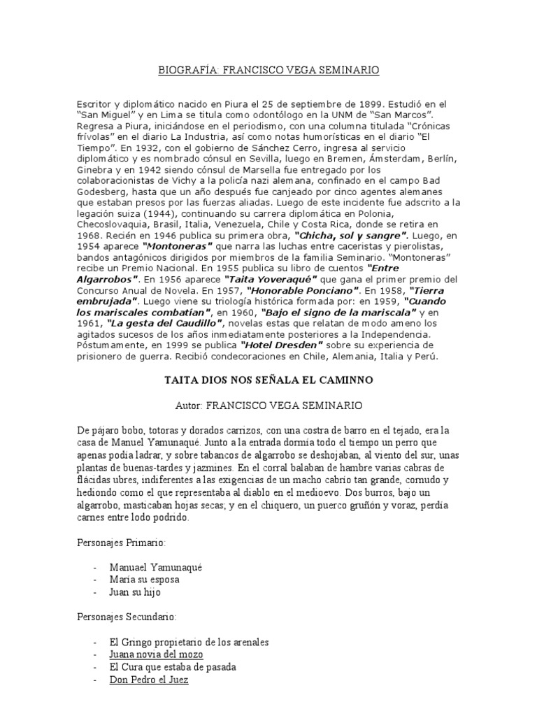 Taita Dios Nos Señala El Caminno | PDF