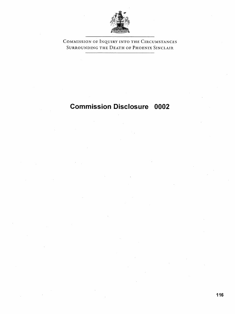 Phoenix Sinclair Medical Examiner's Review Authored by Jan Christianson-Wood. | PDF | Child ...
