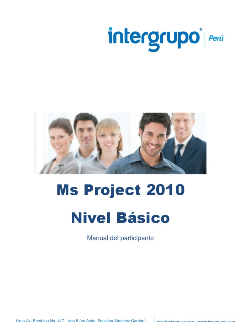 Manual de Project 2010 - Nivel Basico | PDF | Point and Click | Presupuesto