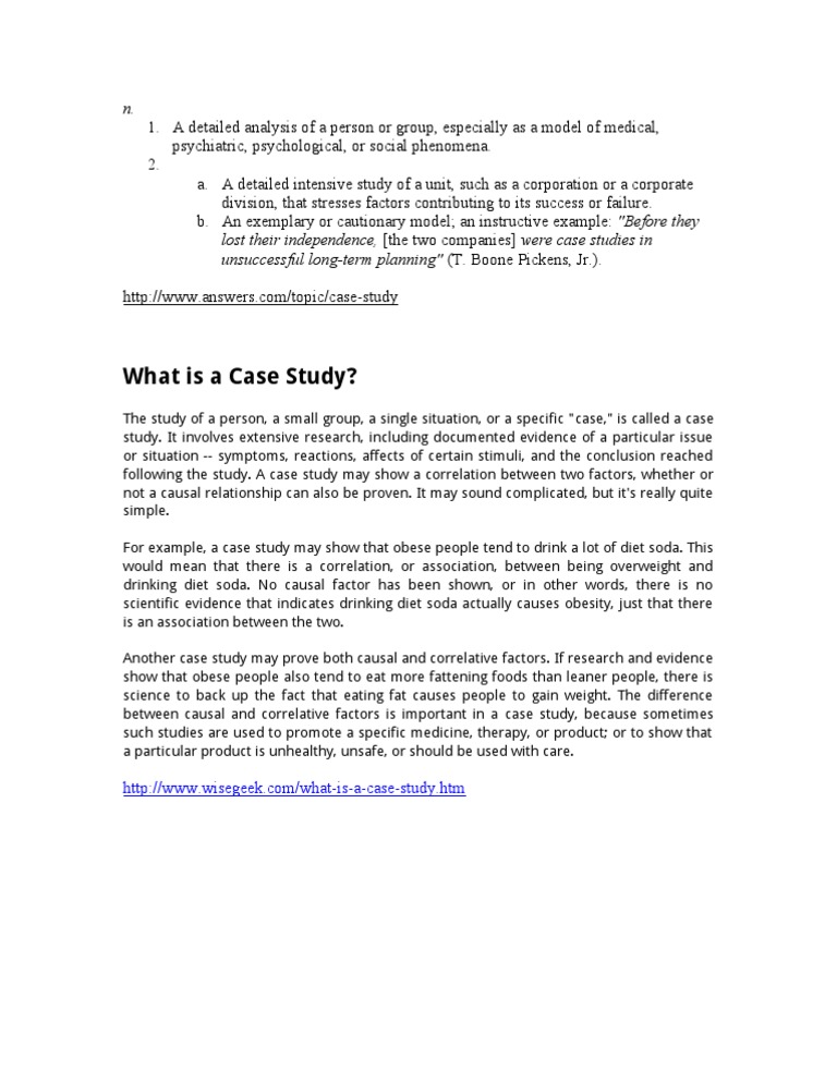 Understanding Case Studies Explained | PDF