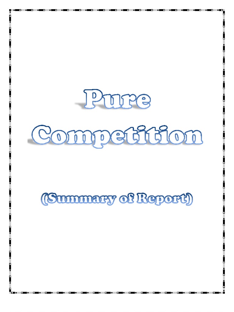 Pure Competition | Perfect Competition | Average Cost