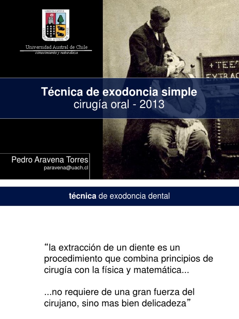 Exodoncia Simple Tooth Extraction | PDF | Odontología | Diente humano