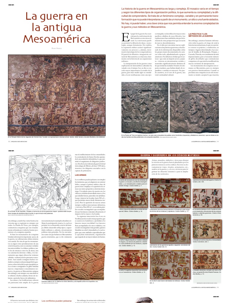 Hassig, Ross - La Guerra en La Antigua Mesoamérica | PDF