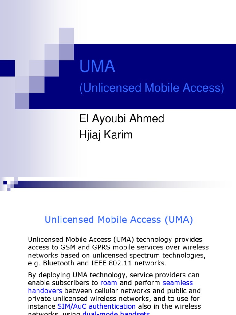 UMA for Network Engineers | PDF | Roaming | Wireless Lan