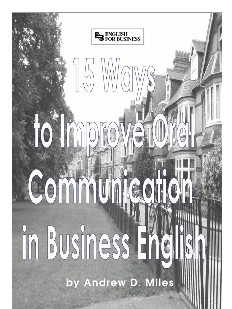 15 Ways To Improve Oral Communication | PDF | English Language | Gesture
