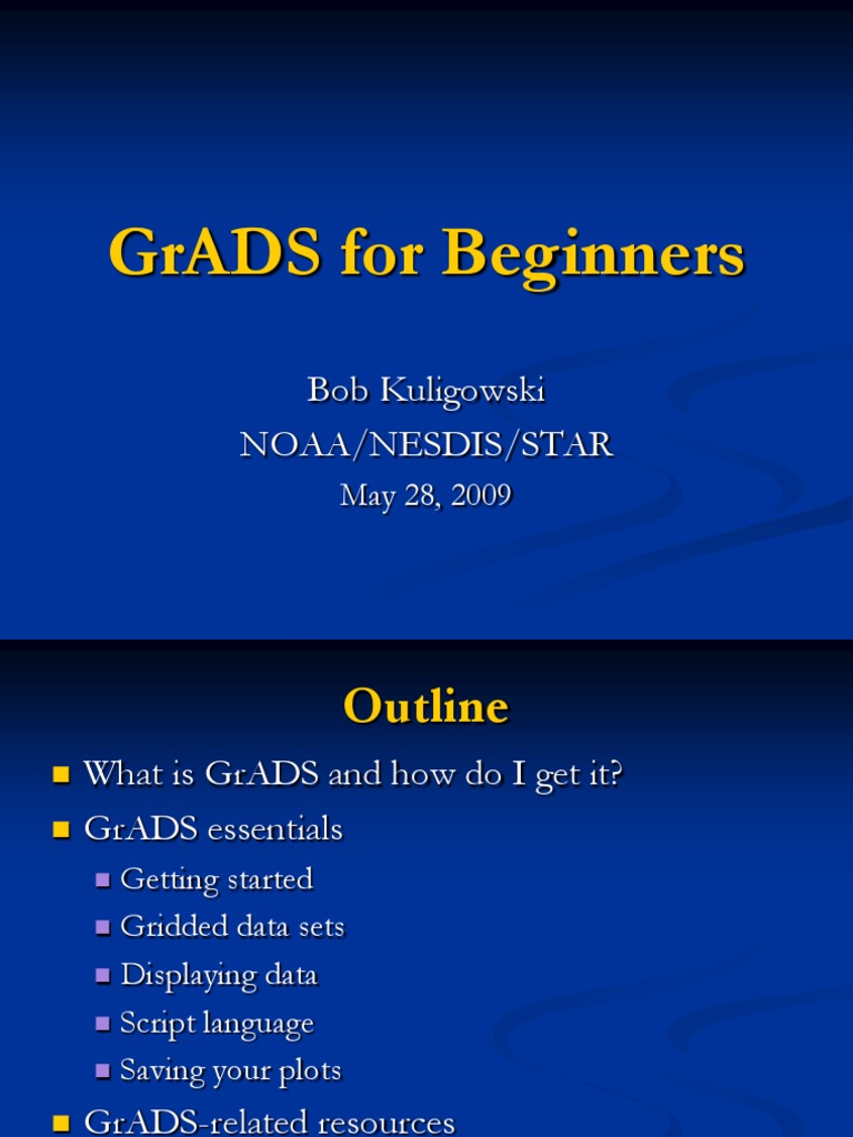 GrADS Beginner's Guide & Tutorial | PDF | String (Computer Science) | Computer Data