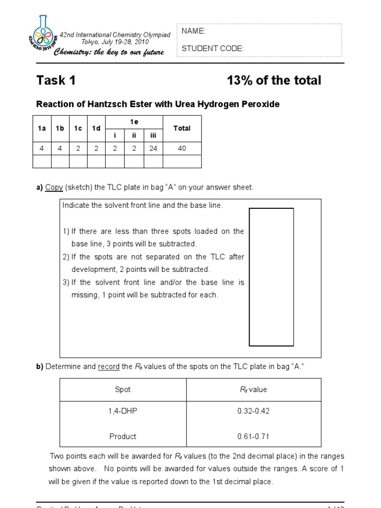 Practical Answer Sheet Marking Guidelines | PDF